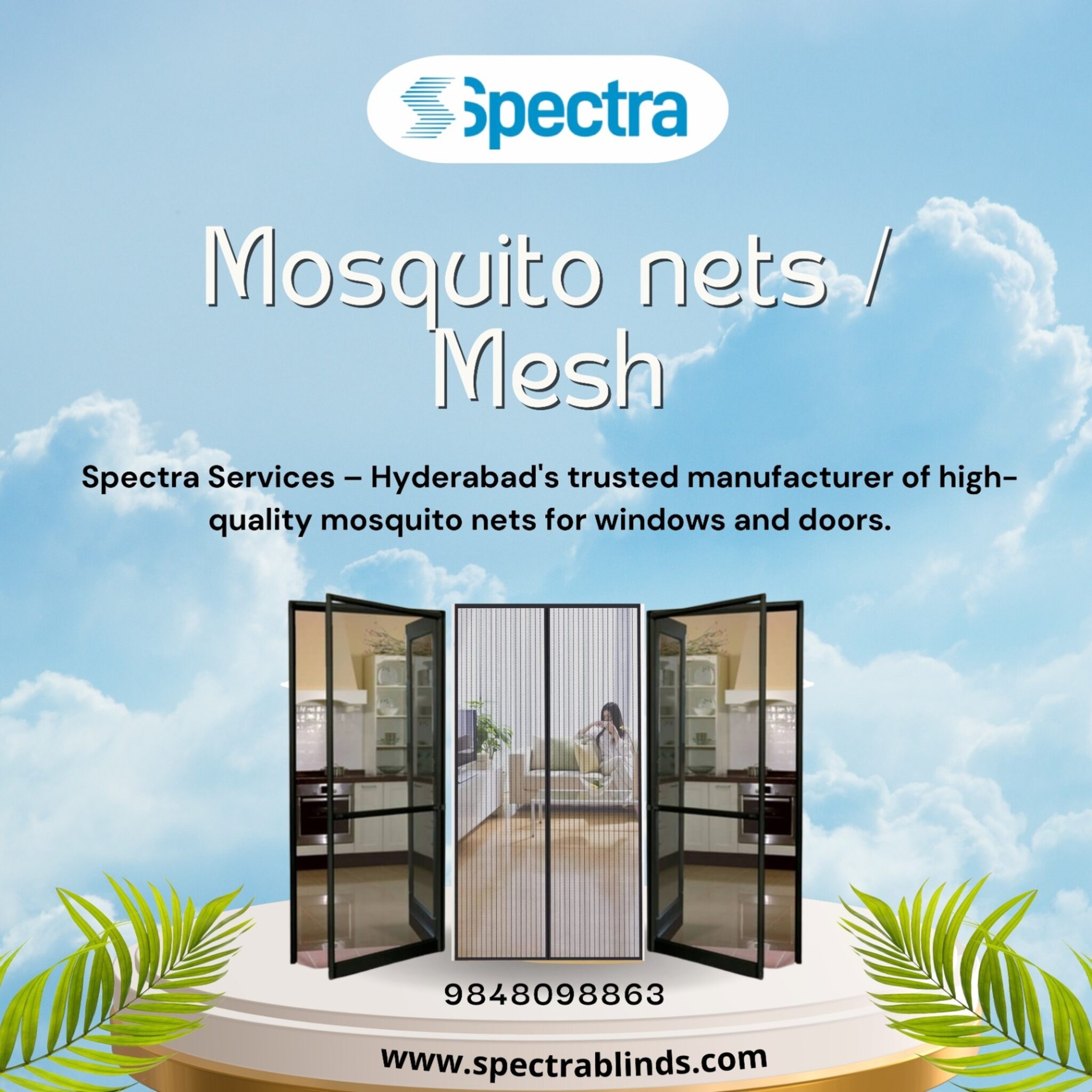 Why Sliding Mosquito Nets Are Ideal for Modern Homes? - Spectra Blinds
