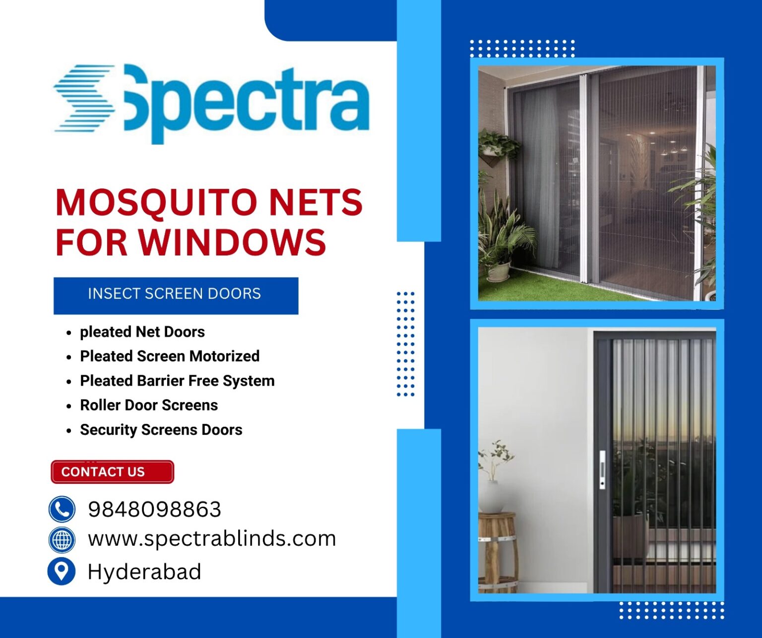 Best Insect Screen Options for Windows and Doors - Spectra Blinds