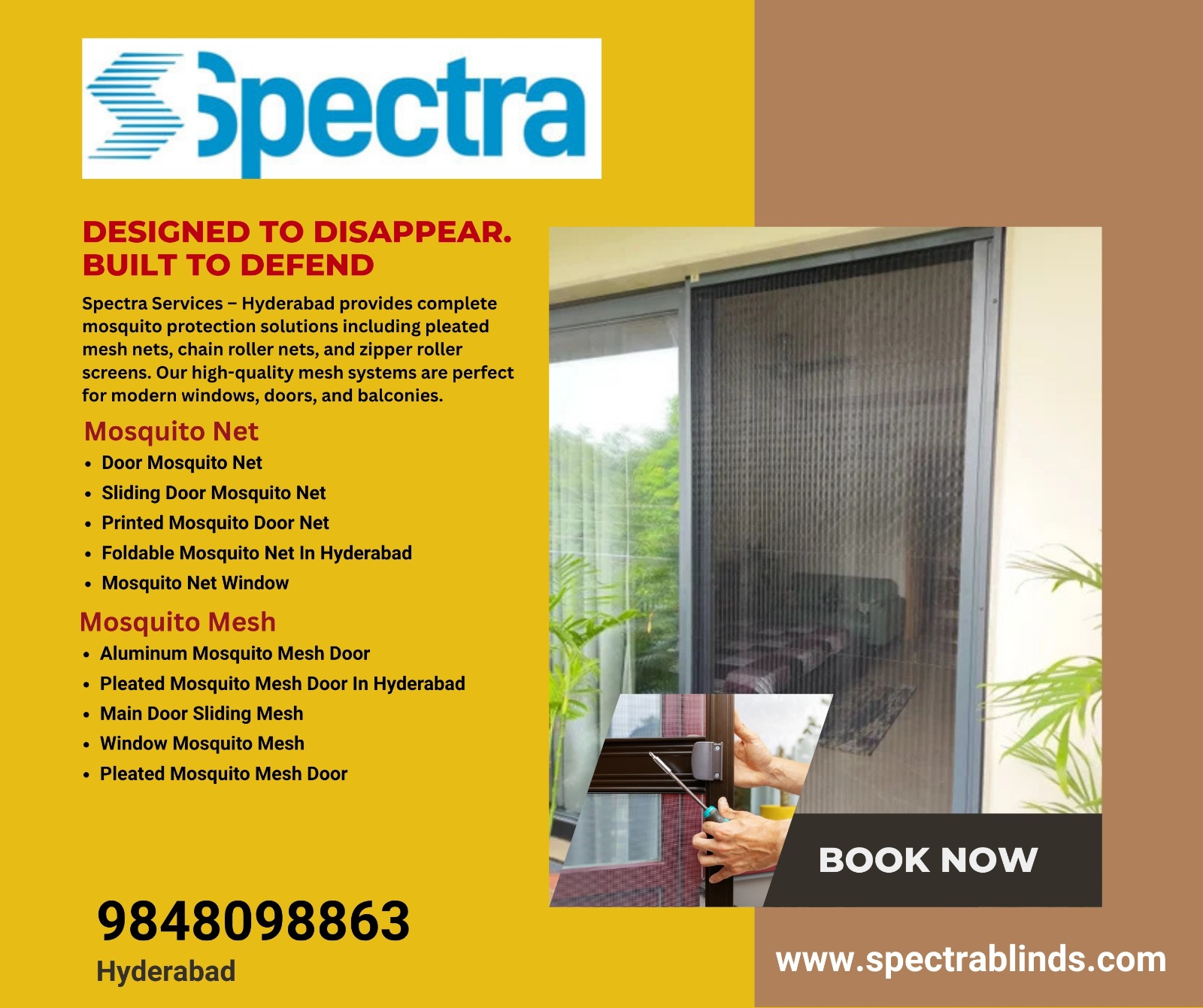 How to Choose the Right Mosquito Screen for Your Window - Spectra Blinds